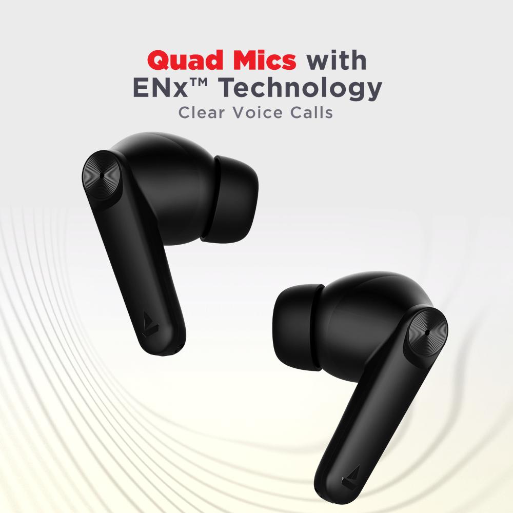 Buy boAt Airdopes Atom 83 with upto 50 hrs of playtime, Quad Mics with ...