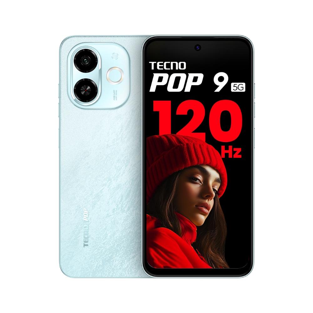 Tecno Pop 9 5G 128 GB, 8 GB RAM, Azure Sky, Mobile Phone