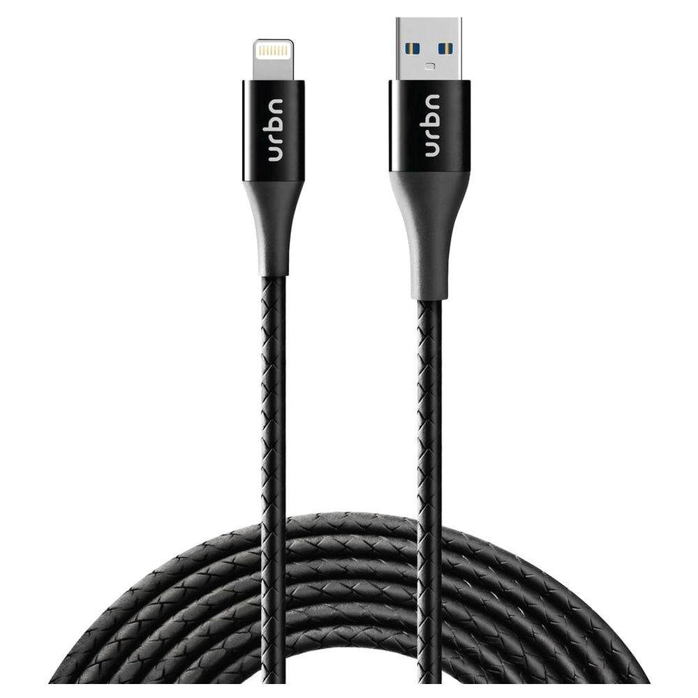 Buy URBAN UPC300 Lightning Cable with 3 Amp Fast Charging, Black at ...