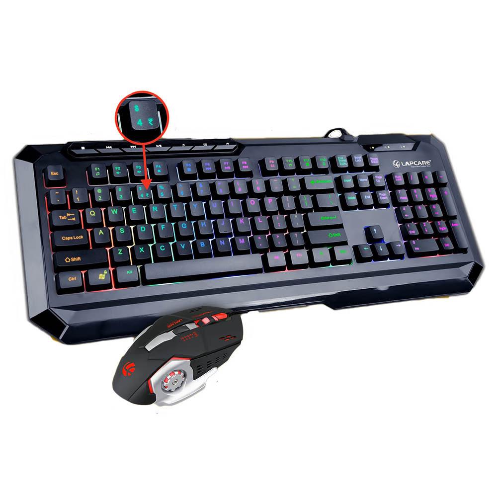 Buy Lapcare Champ Series LGC-003 Wired Gaming Keyboard and Mouse Combo ...