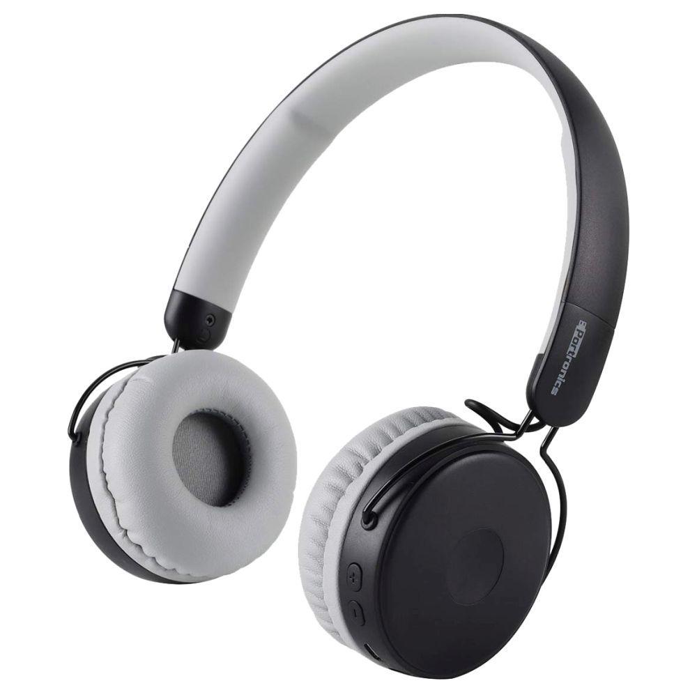 Buy Portronics Muffs M Wireless Headphone with Solid Bass Effect, Grey ...