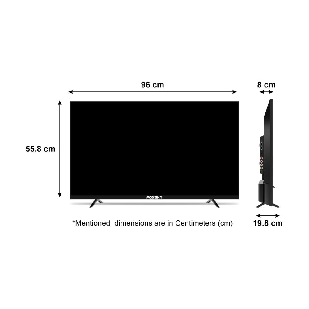 Buy Foxsky 109 cm (43 inch) 4K Ultra HD QLED Smart TV with Dolby Audio ...