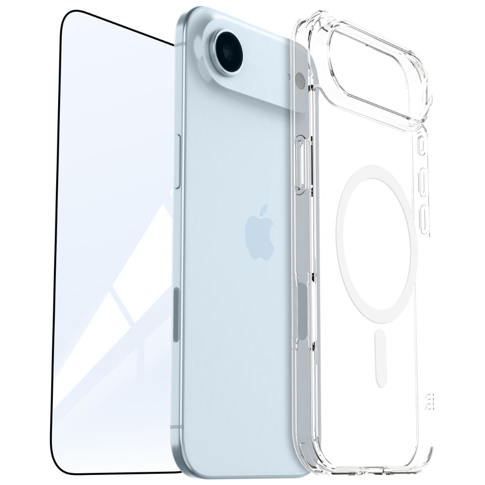 Vaku Luxos 2-in-1 Combo Glassy MagPro Mobile Case + Tempered Glass Kit ...