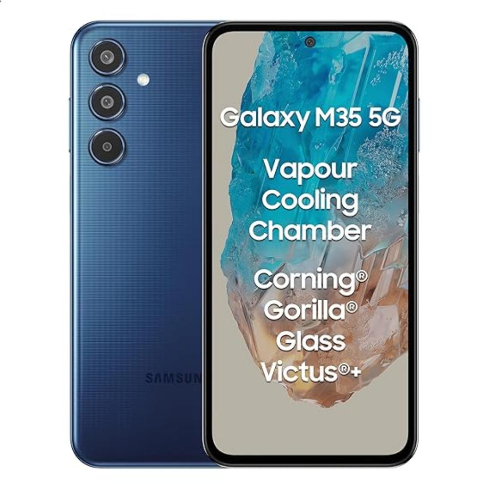 Buy Samsung Galaxy M35 5G 256 GB, 8 GB RAM, Dark Blue, Mobile Phone