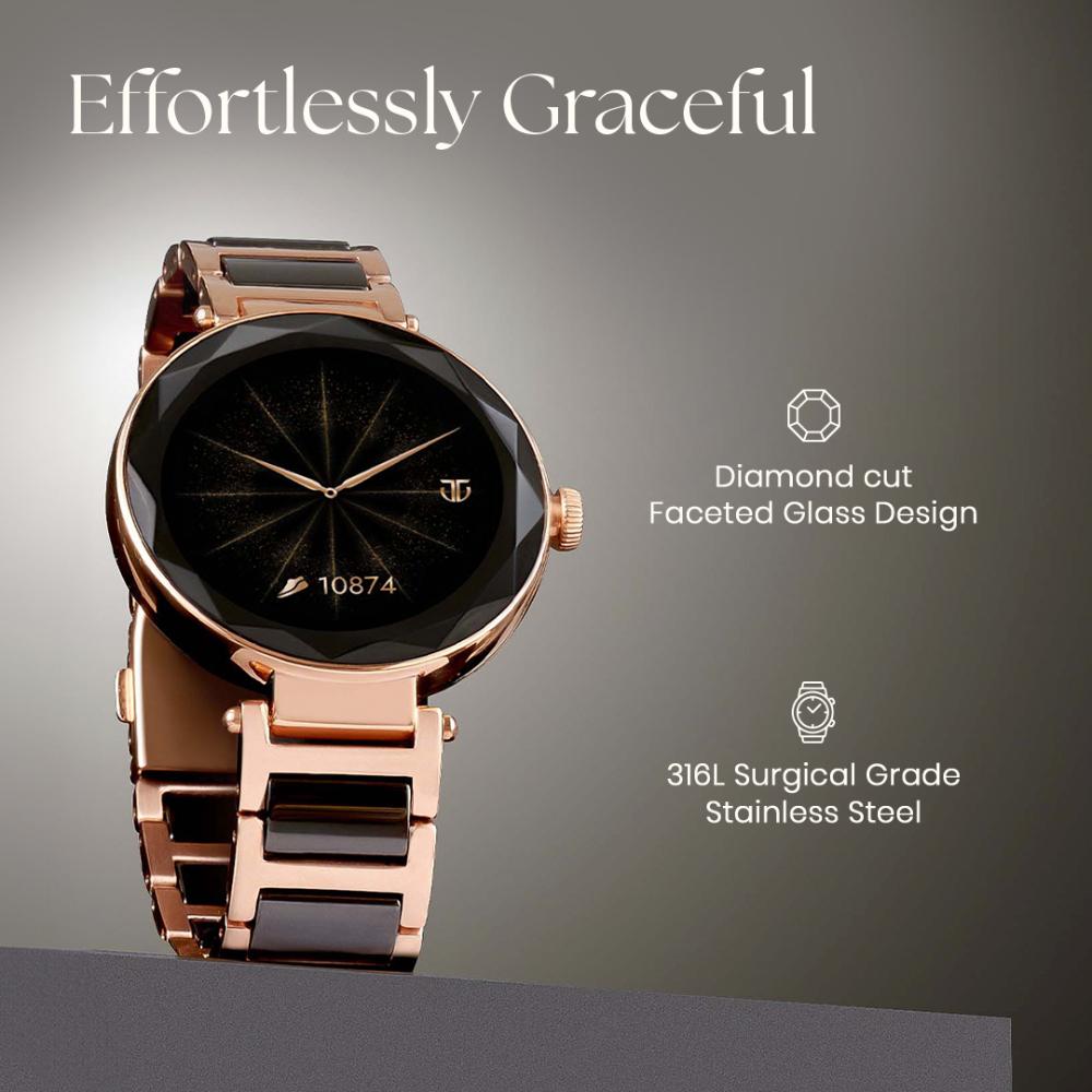 Buy Titan Smart ELIXIR Smartwatch, Rose Gold + Black at Reliance Digital