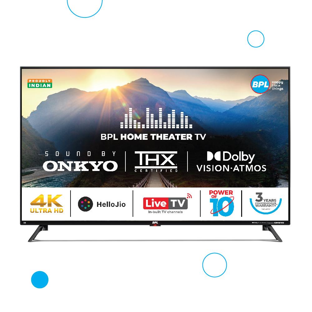 Buy BPL 109 cm (43 inch) 4K Home Theatre Onkyo Jio TV 43UF6340, Powered ...