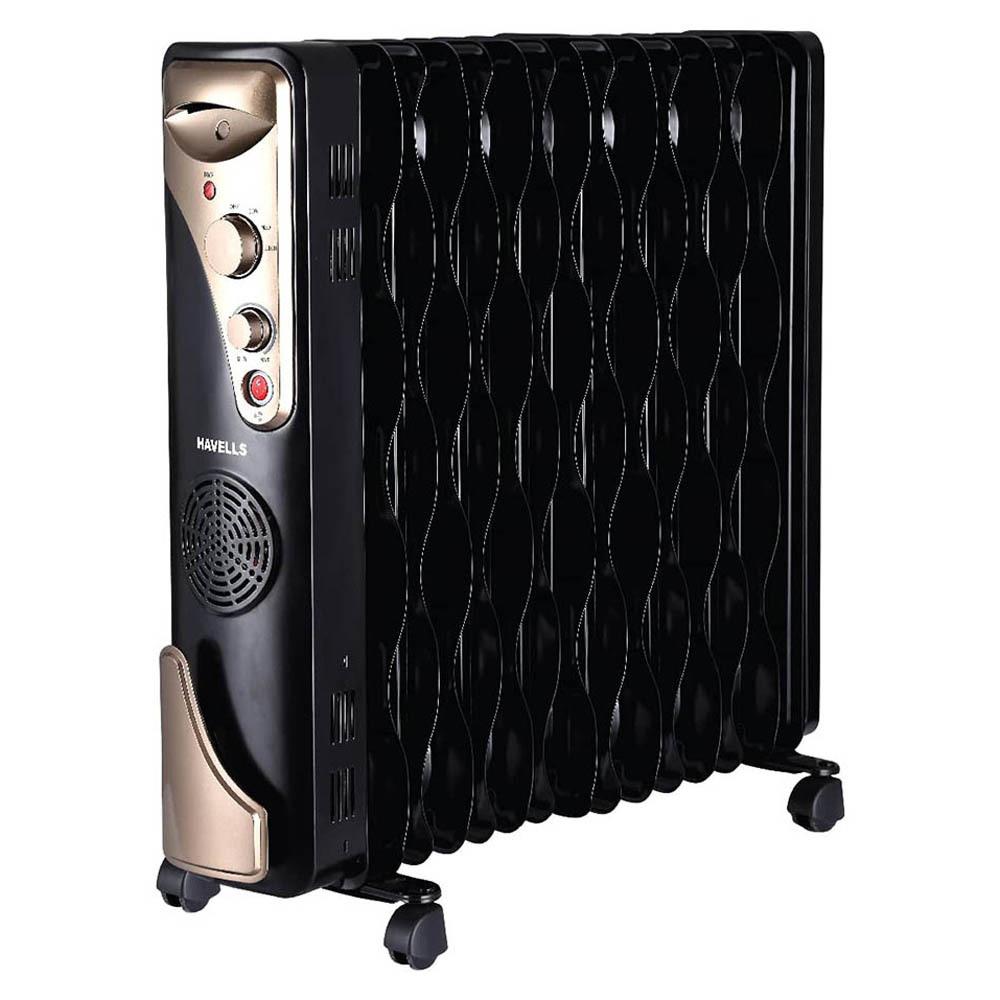 Buy Havells 2900 Watts 15 Wave Fins Oil filled Radiator with Over Heat ...