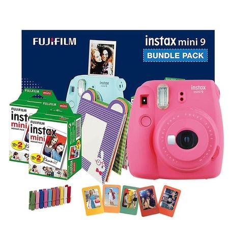 pink instax camera bundle