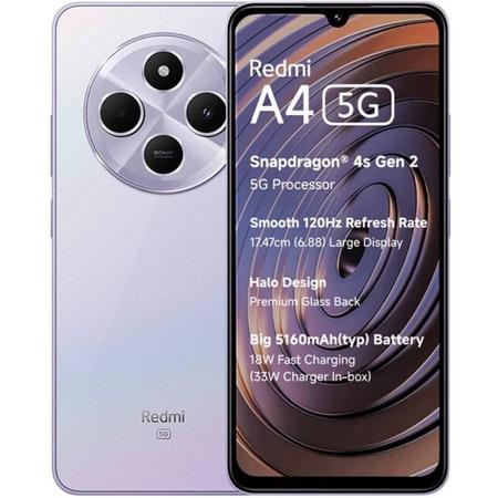 Buy Redmi A4 5G 128 GB, 4 GB RAM, Purple, Mobile Phone at Reliance Digital