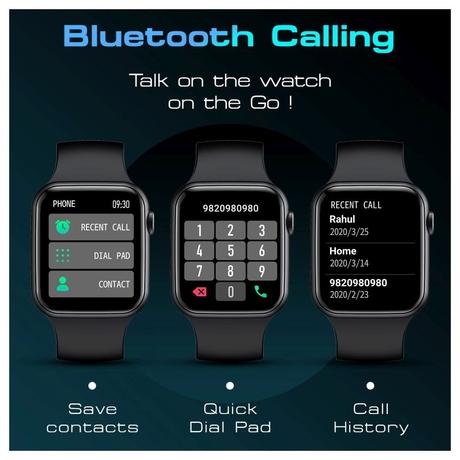 Fire Bolt Call Smart Watch with Bluetooth Calling, IP67 Water Resistant ...
