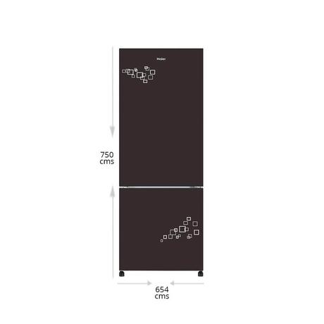Buy Haier 320 litres Double Door Refrigerator, Mirror Glass HRB-3404PMG ...