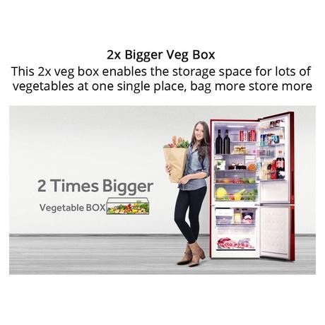 Buy Haier 320 litres Double Door Refrigerator, Mirror Glass HRB-3404PMG ...