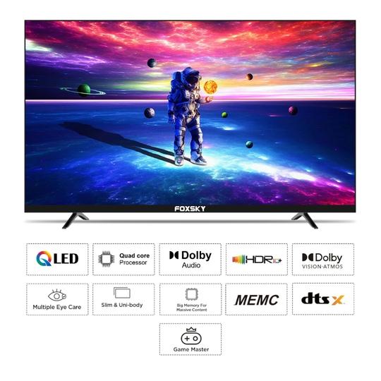 Buy Foxsky 109 cm (43 inch) 4K Ultra HD QLED Smart TV with Dolby Audio ...